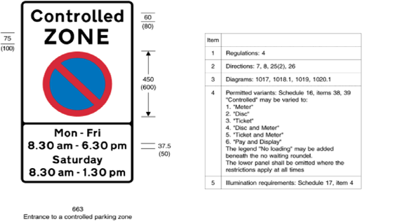 Parked in a restricted street during prescribed hours.