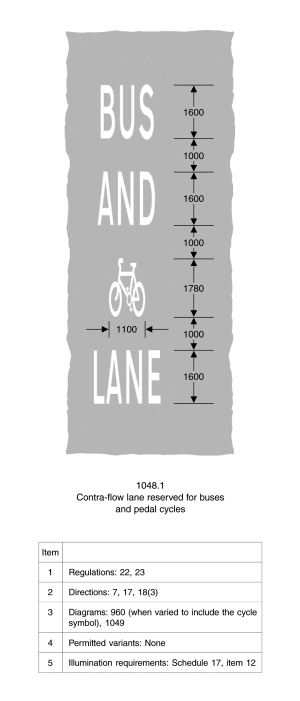 Bus Lane Road Markings